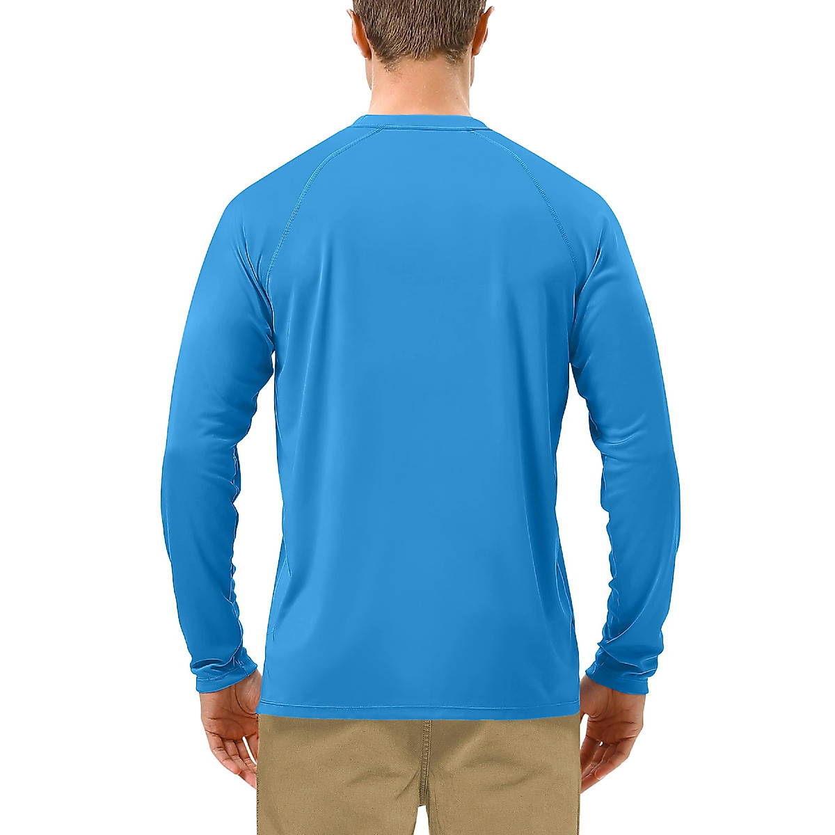 Roadbox Mens UPF 50+ UV Sun Protection Shirts Outdoor Long Sleeve SPF Diving Rash Guard for Fishing Hiking Swimming