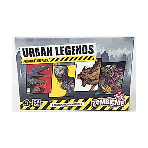 CMON Zombicide 2nd Edition Urban Legends ABOMINATIONS Pack - Face Your Worst Nightmares with Four Terrifying New Foes! Cooperative Strategy Game, Ages 14+, 1-6 Players, 1 Hour Playtime, Made