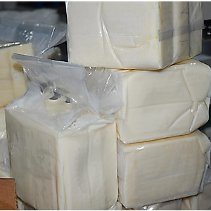 3CayG Mango Butter 5LB All Natural Bulk| Great for Whipped Body Butter Lotion and Soap Making Wild Harvested Naturally Refined