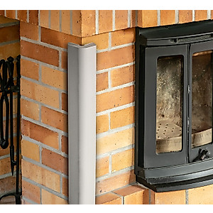 urbanhouse (2-Pack High-Density Corner Guard Edge Protector & Bumper for Parking Garages, Workshops, Baby Proofing Walls and Furniture - Neutral Grey, 24 Inches.