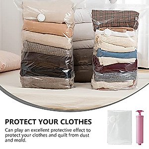 LIFKOME 1 set Bedding Pump Manual Pillows Foldable Inch Quilt Blankets Clothes S Bag Storage Sealer Practical Bags Color Saver Space with Vacuum Ing Professional Reusable Random Hand