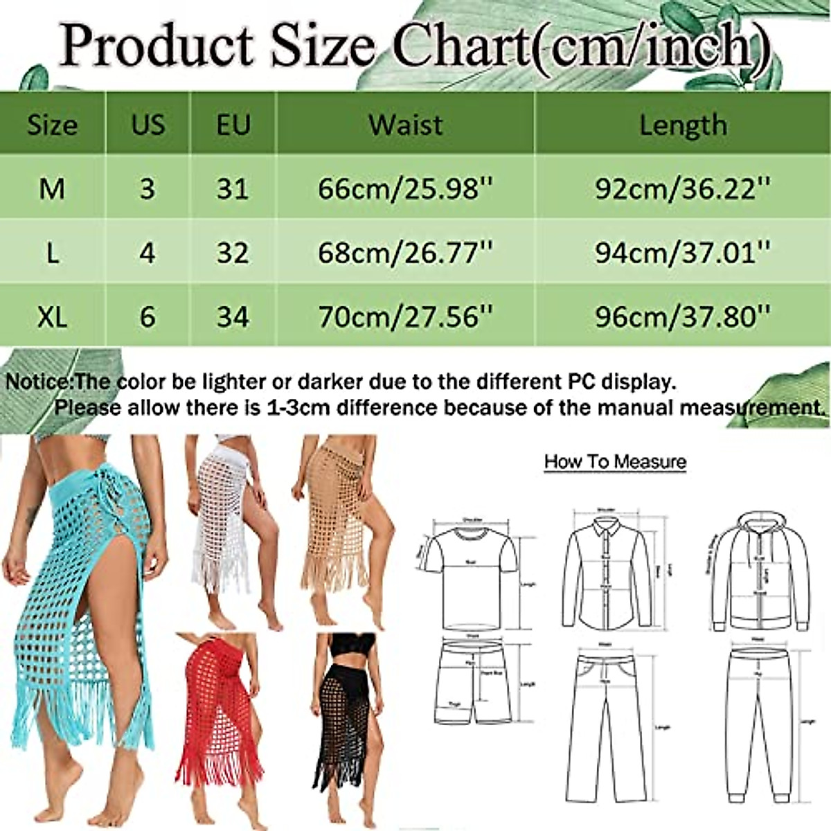 Solid Skirt Beach Sexy Hollow Fringed Color Knitted Summer Split Ripped Women's Skirt Skirt Sequin Skirts for Women Pencil (White, XL)