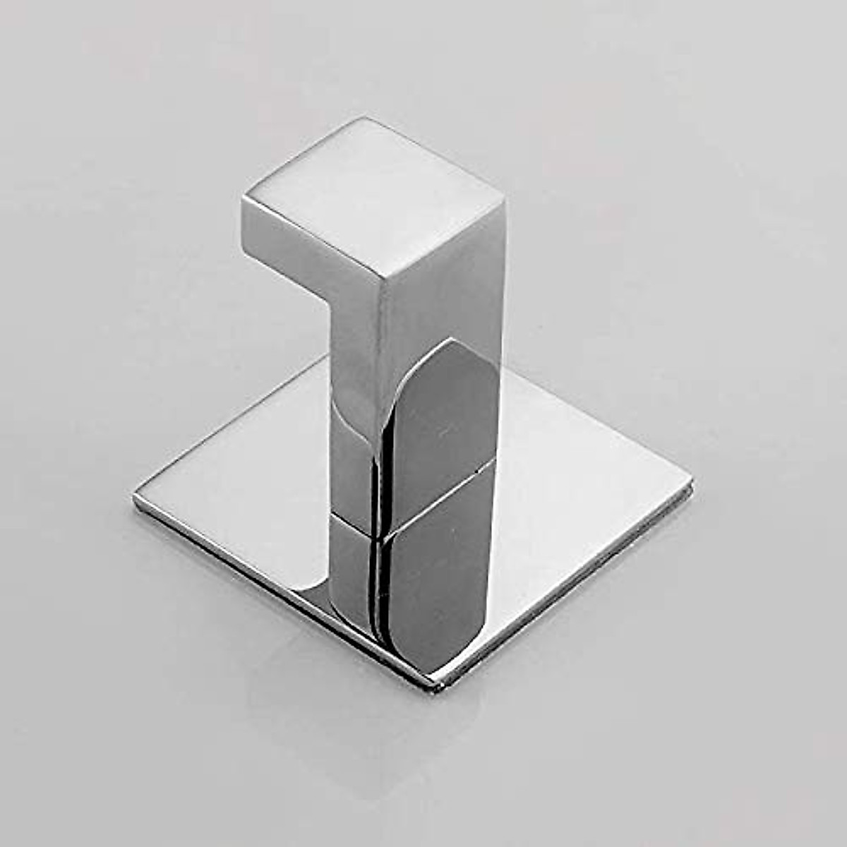 Biutimarden Chrome 304 Stainless Steel Towel Hook Hanger for Bathroom Single Towel Robe Hook Coat Hanger Self-Adhesive