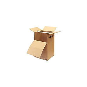 Bankers Box SmoothMove Wardrobe Moving Boxes, Short, 20 x 20 x 34 Inches, 3 Pack (7710902)