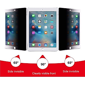 DumRang [YUNXIASW] Fit For Screen Protector Compatible with iPad 9th 8th 7th Generation (10.2 Inch, 9/8/7, 2021&2020&2019) Privacy Tempered Glass, Anti-Spy Screen, Anti-Scratch, Anti-Shock