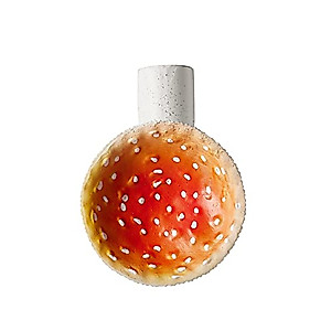 BINPURE Mushroom Hanging Shelf Wall Floating Decor Shelves for Bedroom, Living Room, Bathroom and More (5", Mushroom)