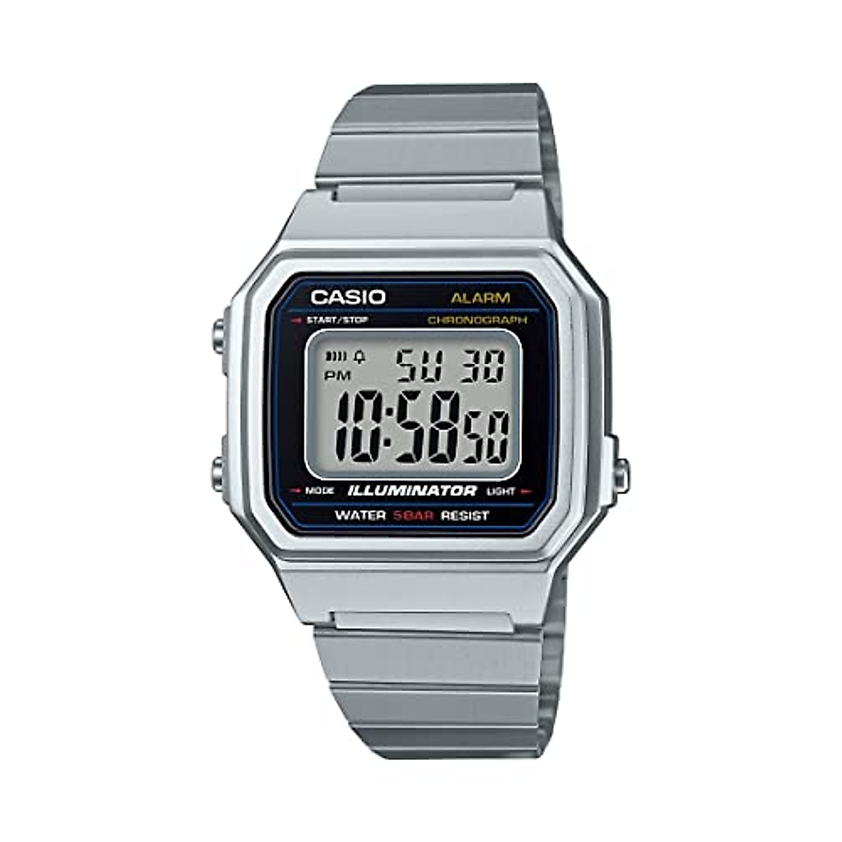 Casio Men's B650WD-1ACF Classic Digital Display Quartz Silver Watch