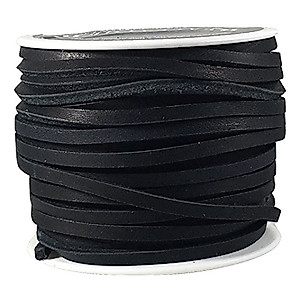 Lace Lacing Leather Topgrain Latigo Black 50 Foot Spool