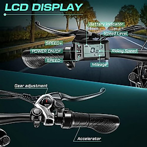 Vivi MT26GUL Electric Bike 26" Step Through Electric Bicycle with Removable 48V 374.4Wh Battery, 750W Peak Motor, 21.7Mph Top Speed, Up to 50 Miles, Cruise Control, 7 Speed, UL 2849 Certification