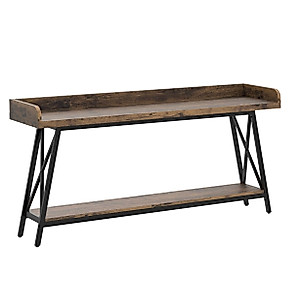 LITTLE TREE 70.9 Inch Long Console Table Behind Couch, Narrow Entryway Table