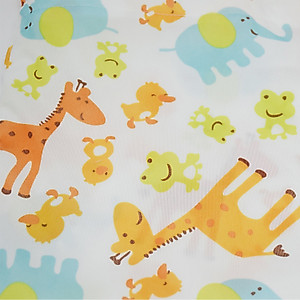 Wet Dry Bag Splice Cloth Diaper Wet Bags Waterproof Double Infant Stroller Travel Small Size Zipper Snap Handing for Swimwear Bathing Suit Baby Kids Reusable (Giraffe and Owls)