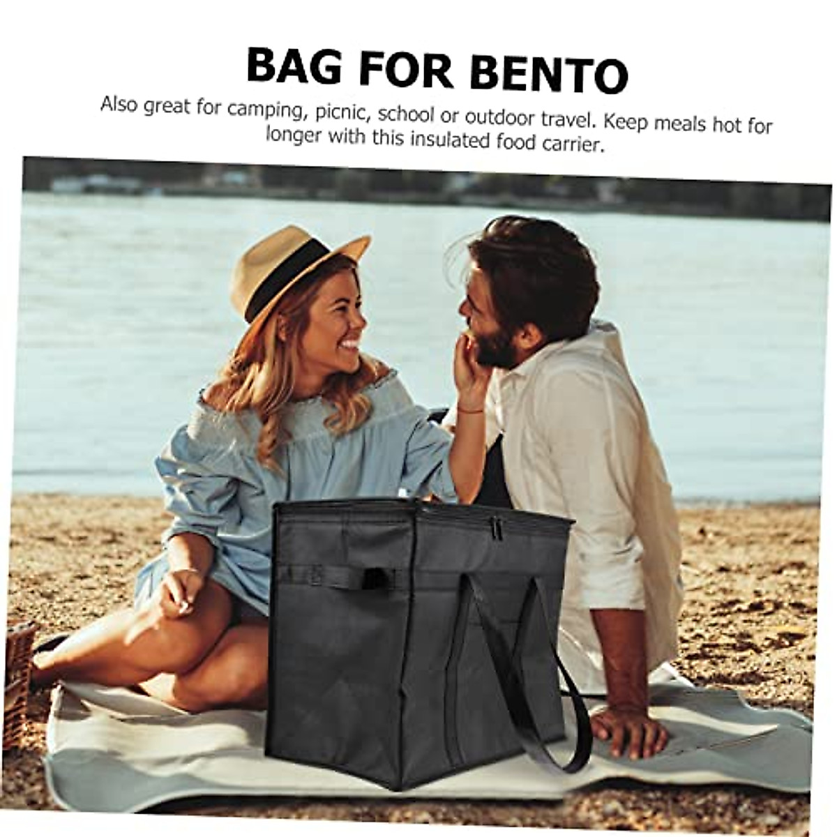 Hoement Portable Aluminum Aluminum Non-woven Fabric Black