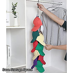 Ulfsaar Hat Rack and Organizer, Baseball Cap Rack Stand, Over The Door Hat Rack, Hat Rack for Door, Closet, Holds Up to 12 Caps