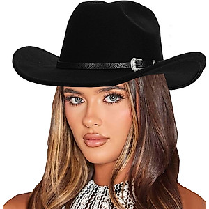 Vintage Western Cowboy Hat for Men Outback Cowgirl Hat Rode Felt Fedora Gus Hat Women M/L