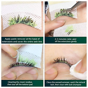 NAGARAKU Eyelash Extensions Glue Remover Cream Paste 12ml Mild No Stimulation Fruit Fragrance Adhesive Removing Supplies Professional for Salon