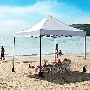 Yaheetech 10'x10' Pop Up Canopy with Removable Mesh Side Walls, Commercial Instant Tent, Instant Canopy Tent for Camping, Family Outings, Wedding