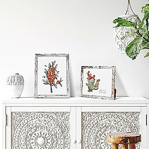 EdenseeLake 8x10 Picture Frame Set of 15, Distressed White Farmhouse Wood Photo Frame 8 by 10 for Wall or Tabletop Display