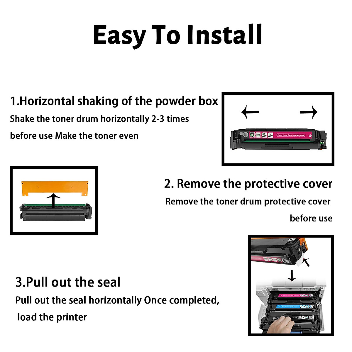 W2110A W2111A W2113A W2112A Replacement High Yield Toner Cartridge,Fits Compatible with for Hp M255DW M255NW M282NW M283CDW M283FDW Printers
