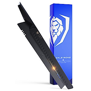 Dalstrong Slicing Knife - 12 inch - Shadow Black Series - Black Titanium Nitride Coated - High Carbon - 7CR17MOV-X Vacuum Treated Steel Carving Knife - Sheath - Kitchen Knife Slicer - NSF Certified