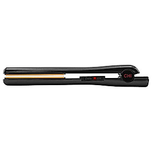 CHI Tourmaline Ceramic Series Flat Iron, Hair Straightener For Silky Smooth Hair, Ideal For Straightening Or Curling Hair, 1" Iron, Onyx Black