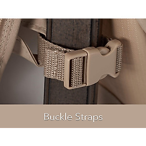 Covermates Deck Box Cover - Heavy-Duty Polyester, Weather Resistant, Drawcord Hem, Seating and Chair Covers, 24W x 24D x 18H, Ripstop Tan