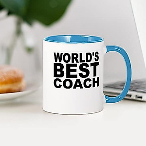 CafePress Worlds Best Coach Mugs Ceramic Coffee Mug, Tea Cup 11 oz