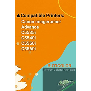 GPR55 GPR-55 Remanufactured Toner Cartridge 0481C003 0482C003 0483C003 0484C003 Replacement for Canon imagerunner Advance C5535i C5540i C5550i C5560i Printers (4-Pack)