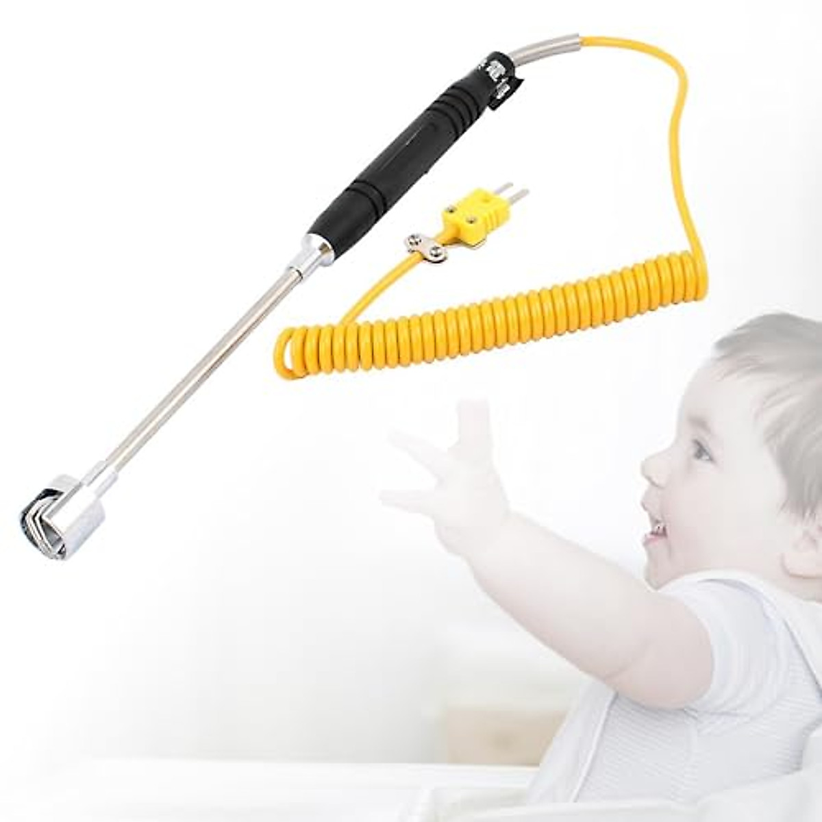 YUELER Portable K Type Thermocouple Temperature Probe Sensors Accurate Measurement K-Type Sensors Temperature Probe