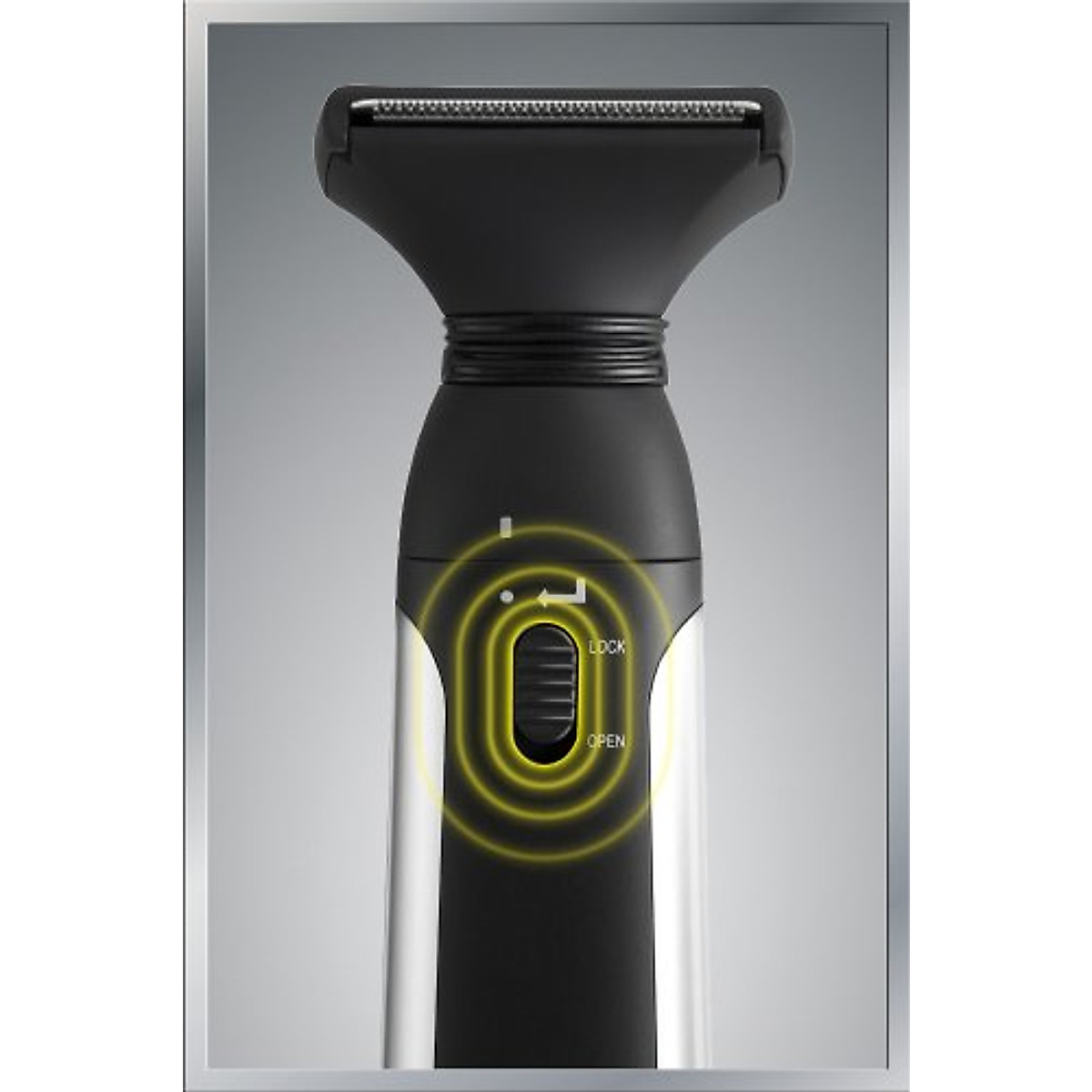 MANGROOMER - ULTIMATE PRO Back Shaver with 2 Shock Absorber Flex Heads, Power Hinge, Extreme Reach Handle and Power Burst