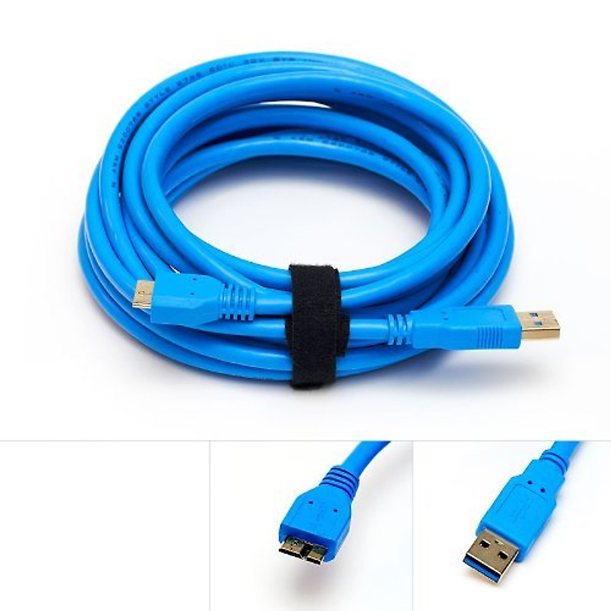 USB 3.0 Tether Cable 15ft 15' Tether Tethered Photography Tools Cable for Nikon D850 D800 D800E D810 D500 D5 & Canon 5Ds 5Ds R 1Dx MK II 7D Mark II 5D Mark IV Blue