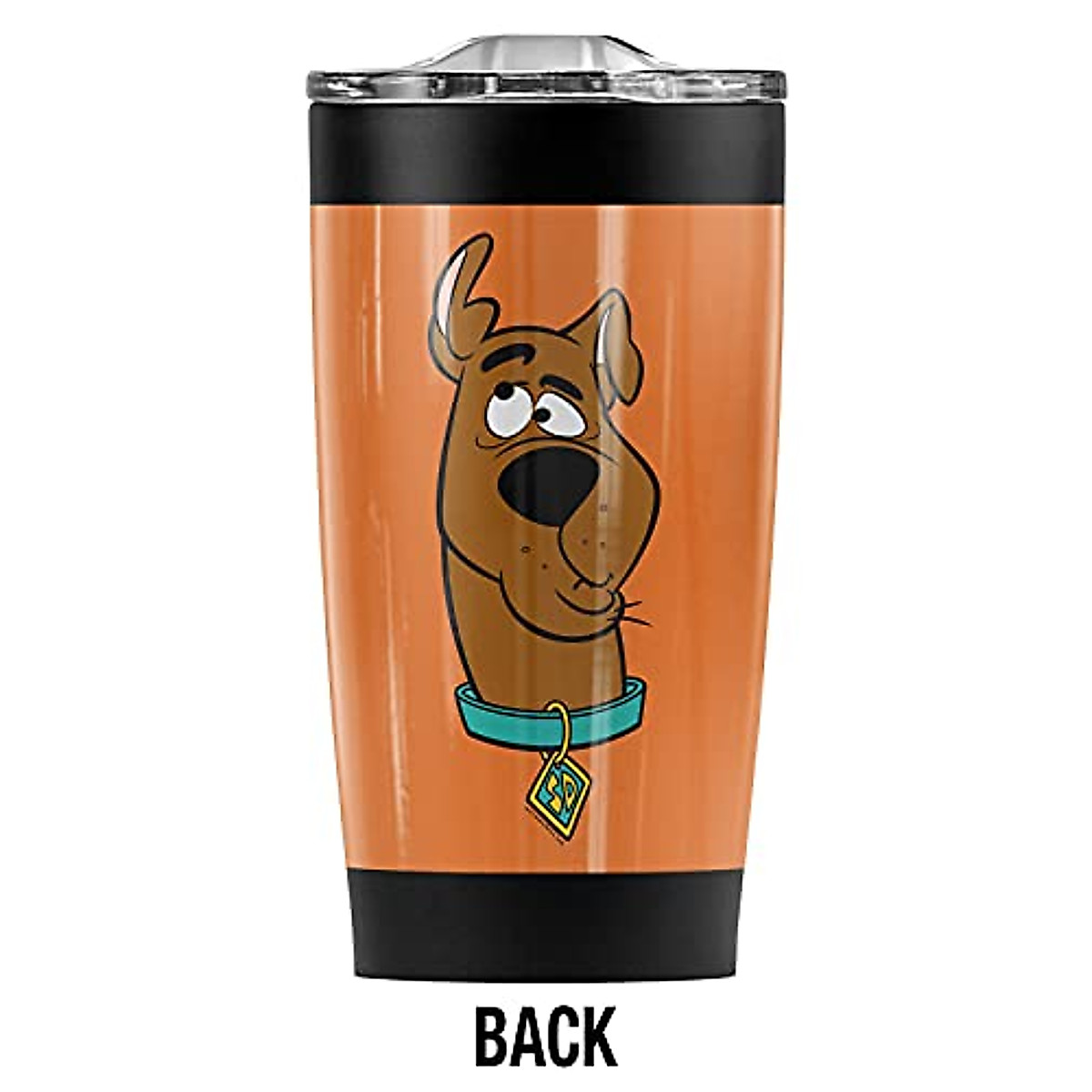 Logovision Scooby-Doo Confused Stainless Steel Tumbler 20 oz Coffee Travel Mug/Cup, Vacuum Insulated & Double Wall with Leakproof Sliding Lid | Great for Hot Drinks and Cold Beverages