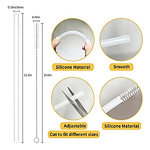 Cup Accessories for Stanley 40 oz Tumbler with Handle, Leak-Proof Tumbler Lids & Reusable Straws & Silicone Boot with Cleaner Brush and Straw Cover Cap for Adventure Quencher 40oz (2 sets)