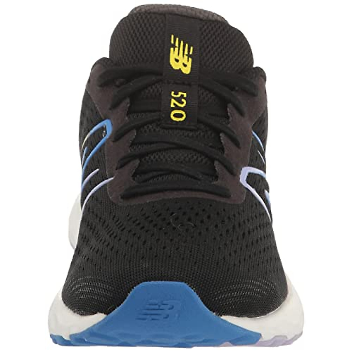 New Balance Women's 520 V8 Running Shoe, Black/Purple, 8