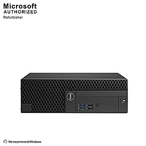 Dell Optiplex 3050 SFF Desktop Computer PC, Intel Quad Core i5-6500 up to 3.6GHz, 16GB DDR4, 256GB SSD, WiFi, 4K Support, DP, HDMI,Windows 10 Pro 64 Bit English/Spanish/French(Renewed)