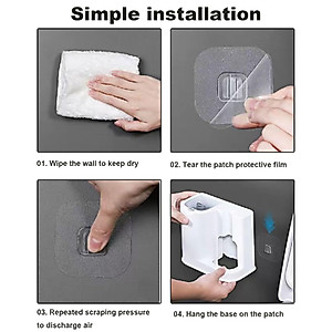 Toilet Wand Kit, 41pcs/Set Disposable Toilet Brush with Refills, Wall Hanging Toilet Bowl Cleaners, Toilet Brush Holder Set for Bathroom Cleaning