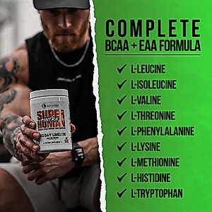 ALPHA LION Superhuman Intra Workout Powder for Men & Women, Amino Acids Drink, Muscle Recovery Supplement, BCAA Powder, Electrolytes & Hydration Mix (42 Servings, Lime Flavor)