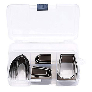 Leather Punch Tools, Leather Hole Punch, 18Pcs Universal DIY Leather Craft Embossing Punch Set Kit for Leather Craft Professionals or Amateurs, Alloy Steel