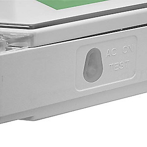 LFI Lights | Wet Location Rated Combo Green Exit Sign with Emergency Lights | White Housing | All LED | Two Adjustable Heads | Hardwired with Battery Backup | UL Listed | WLFCOMBO-G