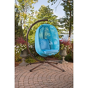 FlowerHouse Hanging Patio Egg Chair, Bark