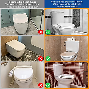 SumDirect Child Safety Toilet Lock - 3Pcs Upgraded Adhesive Baby Proof Toilet Seat Lock for Toddler, Kid, Pet with Strong Adhesive,No Tools Installation (3Pcs, White)