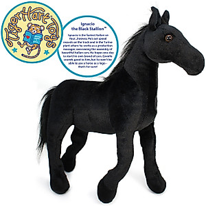TigerHart Ignacio The Black Stallion - 18 Inch Stuffed Animal Plush