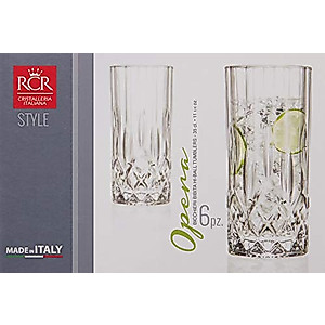 Lorren Home Trends High Ball, Water, 6 Count (Pack of 1)