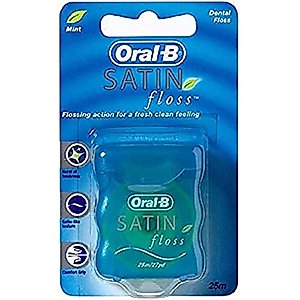 Oral-B Satin Dental Floss Mint Flavour, Pack of 3