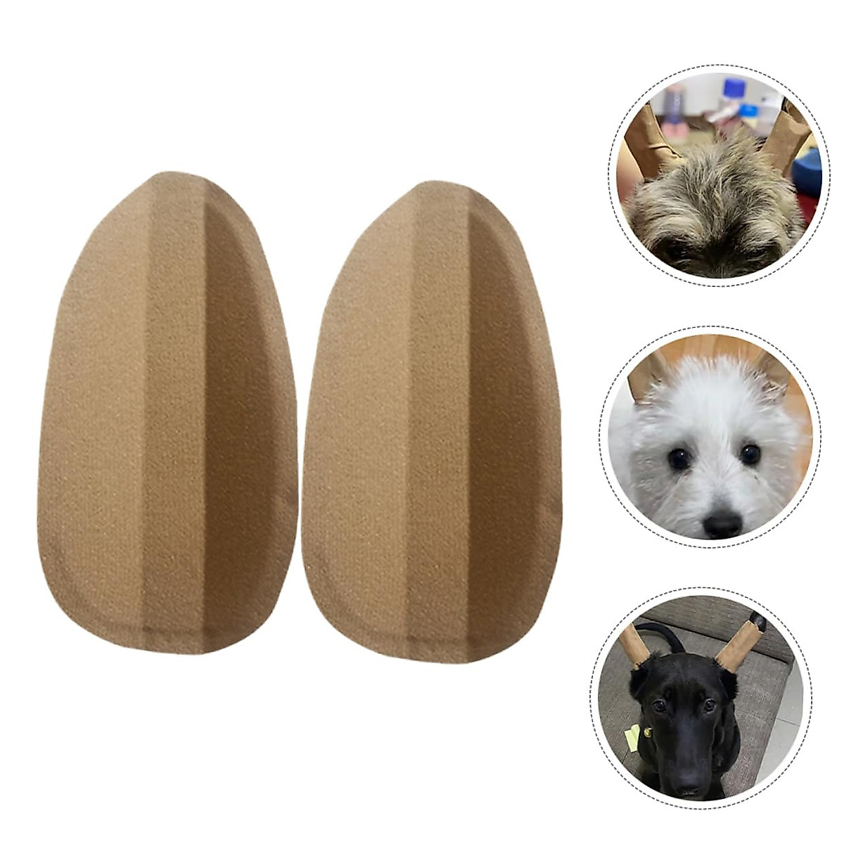 BESPORTBLE 2 Pairs Ear Patch Puppy Dog Ear Cleaner Dog Posting Kit Safety Dog Ear Support Doberman Dog Ear Posting Supplies Ear Forms for Dogs Large Dog Ear Correction Accessory Milk