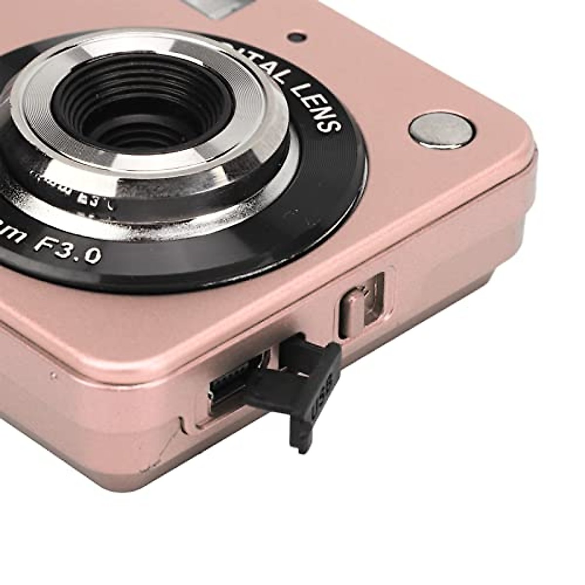 4K Digital Camera, 2.7in LCD Display, Vlogging Camera, 8X Zoom, 48MP, Rechargeable Mini Camera, with Fill Light, Anti Shake, for Photography Continuous Shooting (Pink)
