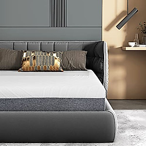 Giantex Memory Foam Mattress, 8 Inch Full Size, Gel Infused and Bamboo Charcoal Foam for Cool Sleep, Medium Firm Mattress w/Convoluted Foam, Ventilated Hybrid Bed Mattress in a Box, 75L x 54W x 8H