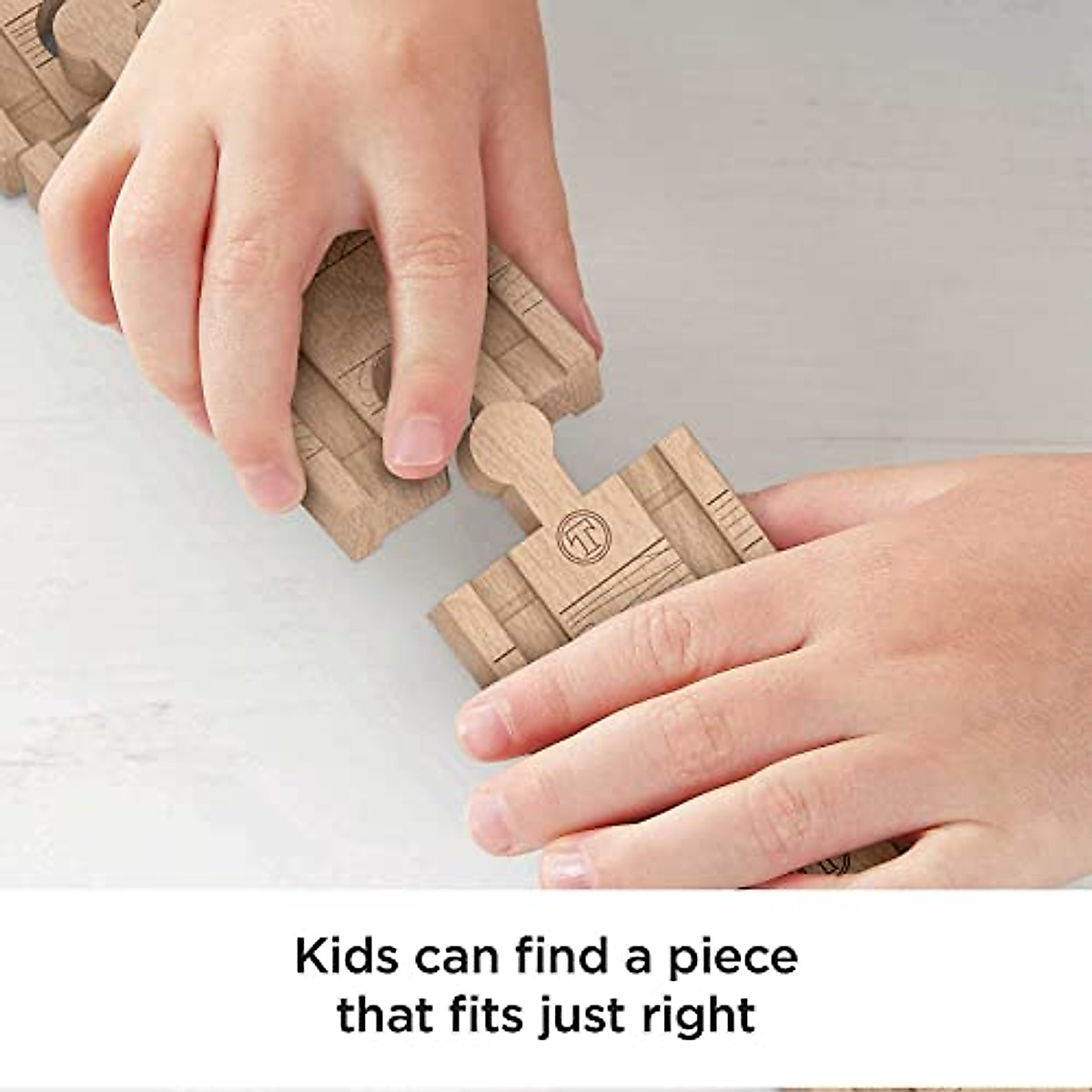 Thomas & Friends Wooden Railway Track Set Expansion Clackety Track Pack, 22 Wood Pieces For Preschool Kids Ages 3+ Years