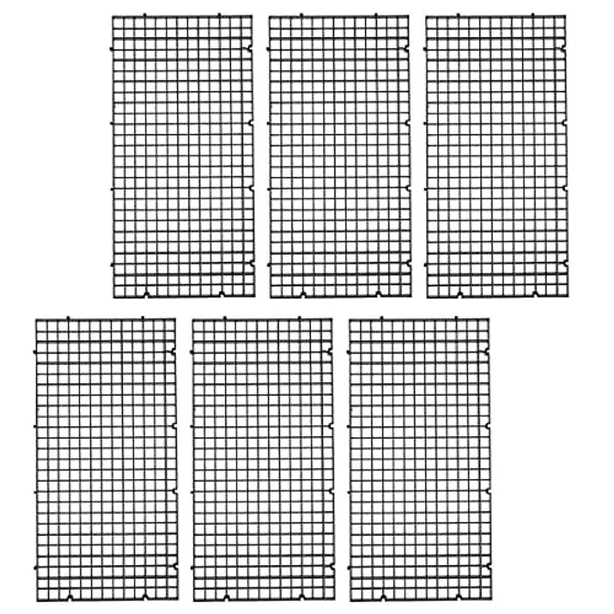 Mipcase 6pcs Plastic Fishes Plates Black Screen Fish Grids Baby Breeding Light Aquarium Separator Board Shrimp Diffuser Filter Filtration Mesh Grid Egg Tray Crate Partition Bottom Xcm