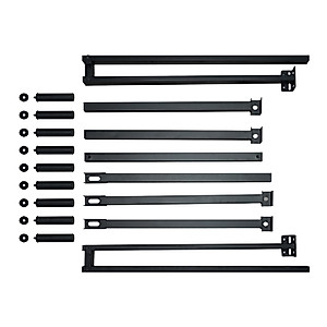 7 Inch Full Size Metal Bed Frame for Box Spring and Mattress, 9-Leg Support Box Spring Base, Easy Assembly Tool-Free Heavy Duty Bedframe Black