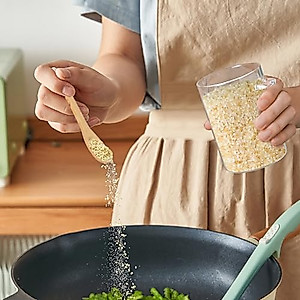 ComSaf 19oz Glass Jars with Lids and Spoons Set of 6, Sugar Coffee Containers Salt Spice Jars, Jars with Spoons for Loose Tea, Candy, Brown Sugar, Nuts, Overnight Oats Containers with Lids,